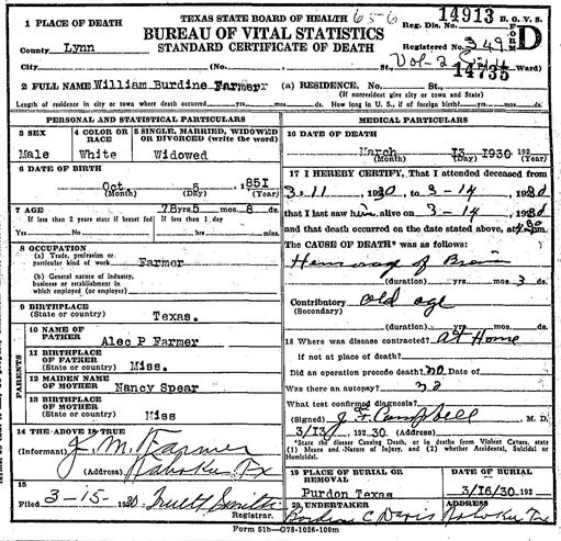 William Burdine Farmer